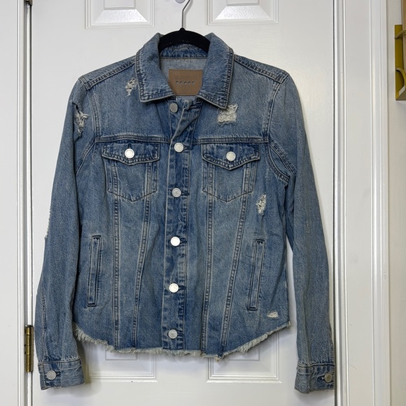Blank NYC | Jackets & Coats | Blank Nyc Light Blue Distressed Jean ...